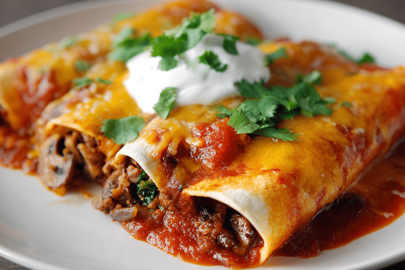 Easy Cheesy Ground Beef Enchiladas – Flavorful, Family-Friendly ...