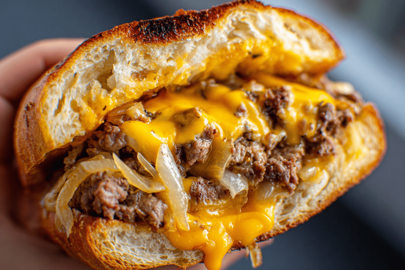 Philly Cheesesteak Sloppy Joes: 30-Minute Cheesy, Juicy Sandwich Mashup ...